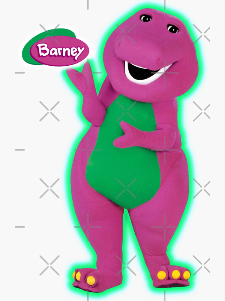 "Barney (Barney & Friends)" Sticker by vara-store | Redbubble