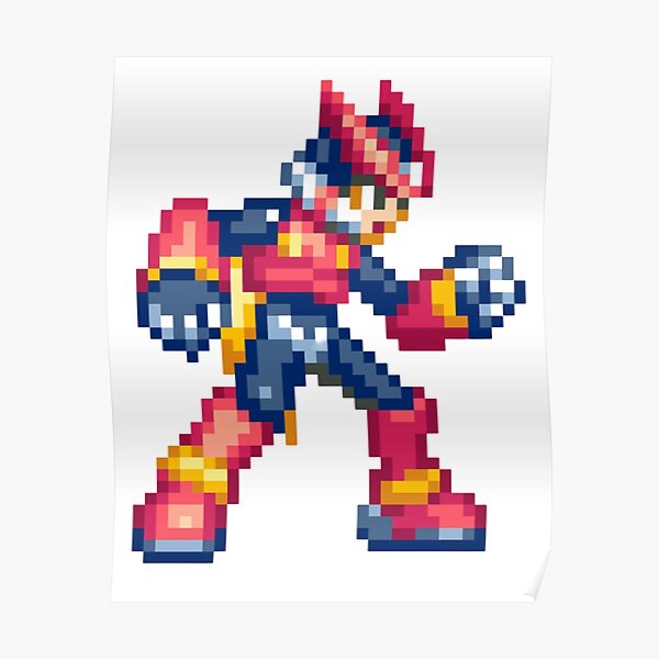"Mega Man Zero Sprite" Poster for Sale by hansfriedrich6 | Redbubble