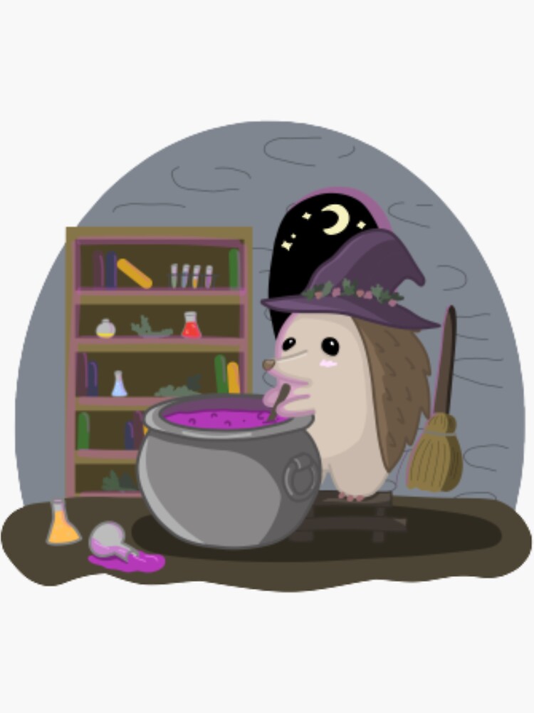 "Hog witch" Sticker by Danish-Doodles | Redbubble