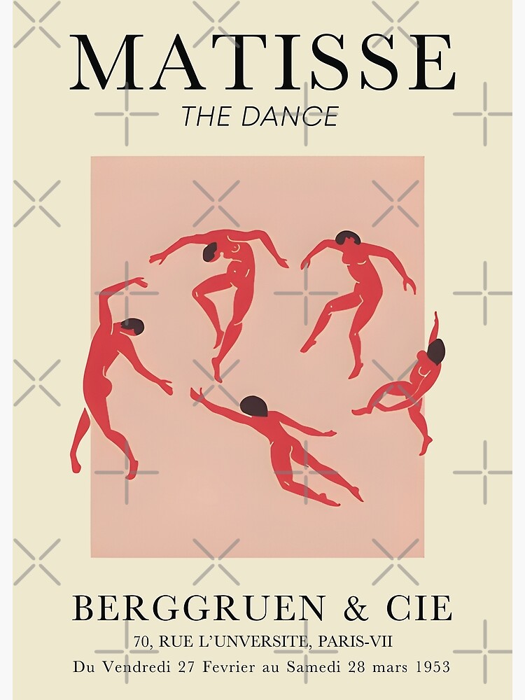 "Henri Matisse The Dance Exhibition Poster" Poster for Sale by ...