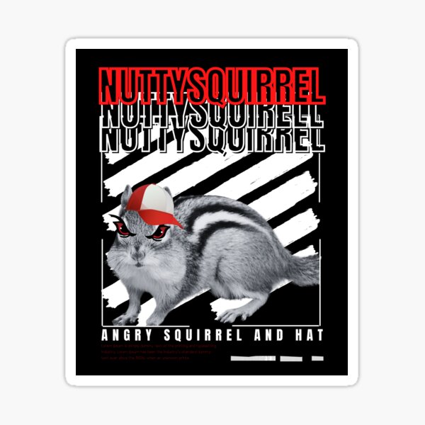 "Disgruntled Squirrel - NUTTYSQUIRREL Red -Nutty Squirrel - Crazy ...