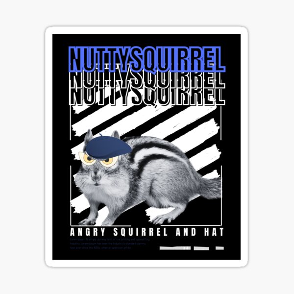 "Disgruntled Squirrel - NUTTYSQUIRREL Dark Blue -Nutty Squirrel - Crazy ...