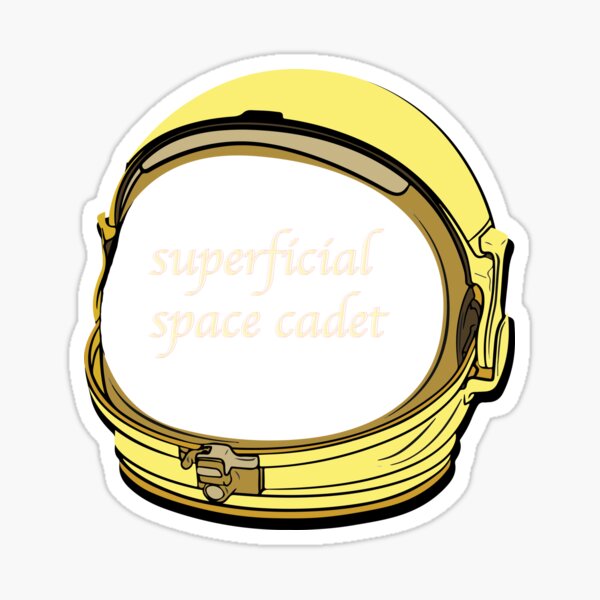 "superficial space cadet" Sticker by Kenasue | Redbubble
