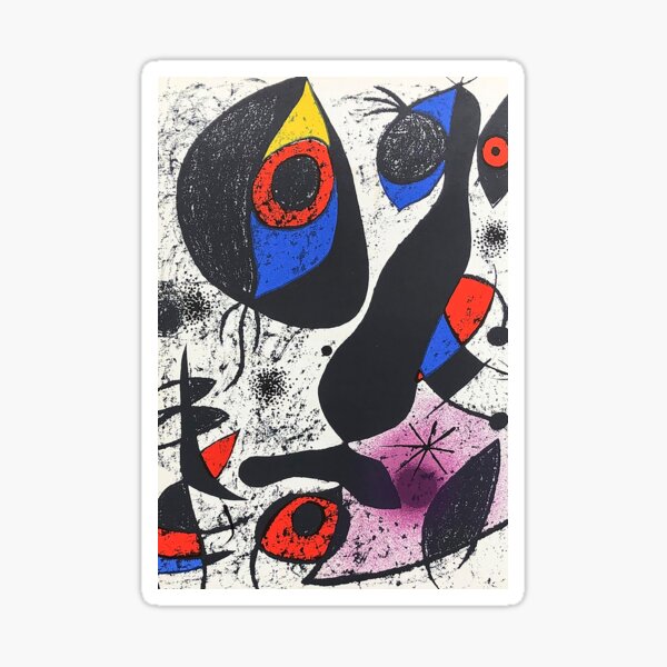 "joan miro" Sticker by Zarrix-rayan | Redbubble