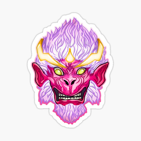 "The Handsome Monkey King" Sticker by monkeybearwear | Redbubble