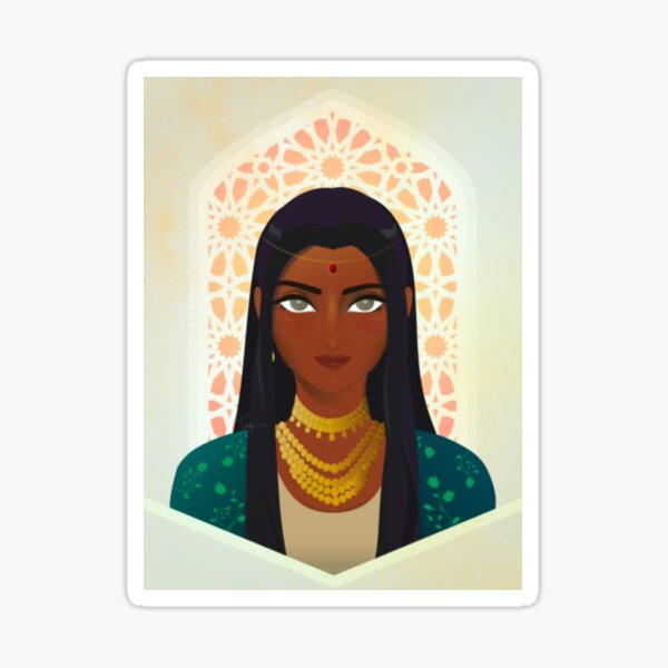 "desi lady" Sticker by Spike-24 | Redbubble