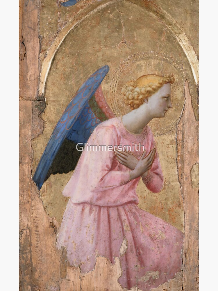 "Angel in adoration Fra Angelico Renaissance religious art" Sticker by ...