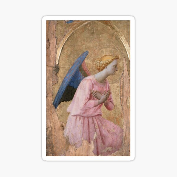 "Angel in adoration Fra Angelico Renaissance religious art" Sticker by ...
