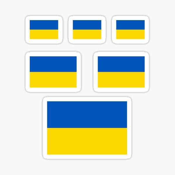 "Ukraine - Ukrainian Flag Sticker Pack" Sticker by FlagsWorld | Redbubble