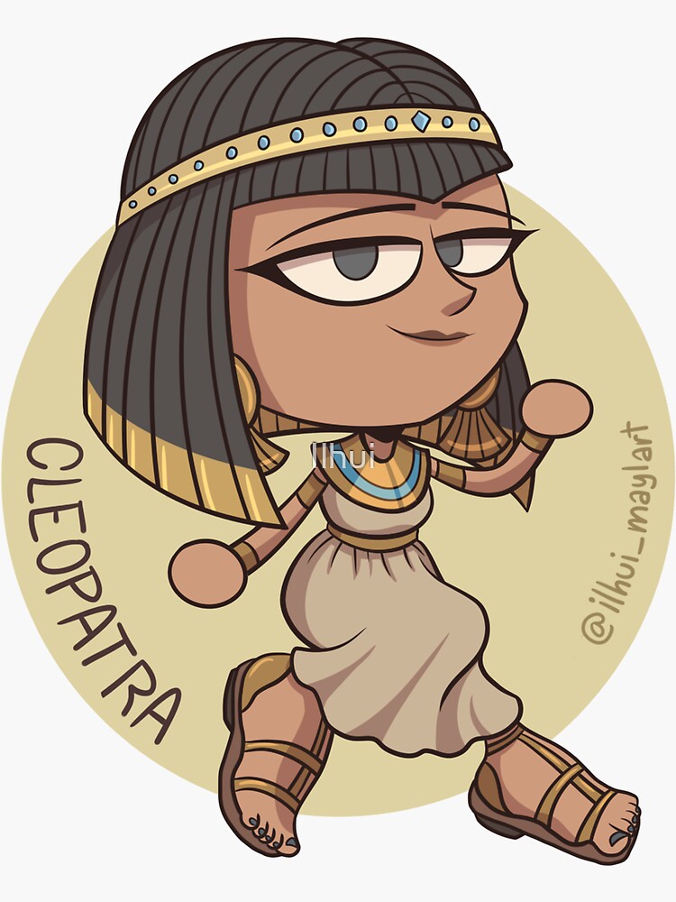 "Chibi Cleopatra" Sticker for Sale by Ilhui | Redbubble