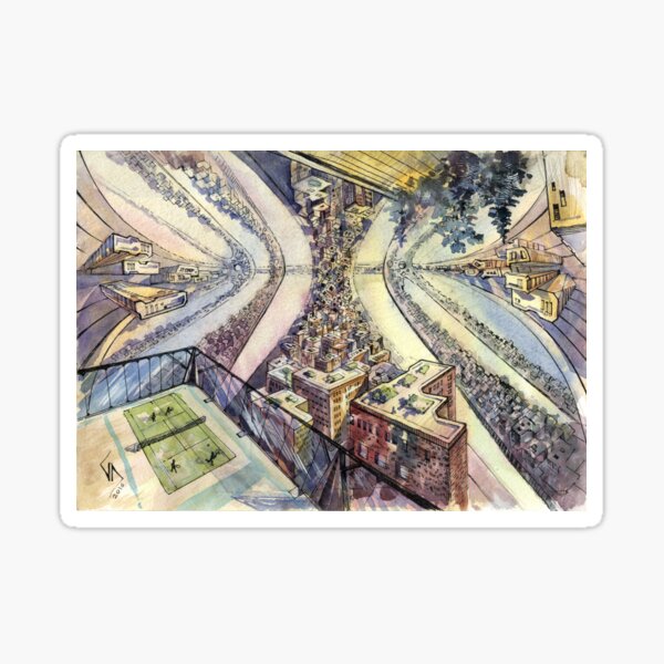 "Tennis - inception" Sticker by Godyna | Redbubble