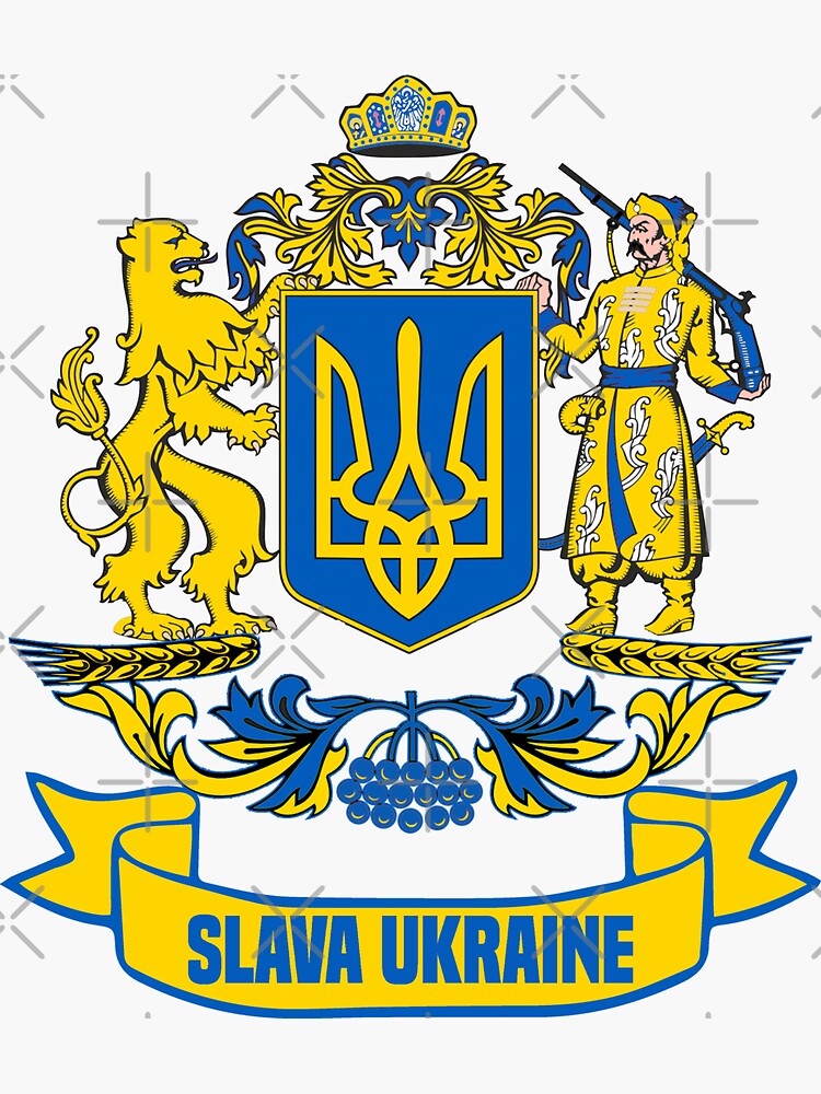 "slava ukraine" Sticker by Prestiges | Redbubble