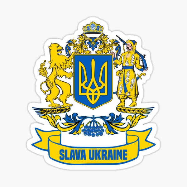 "slava ukraine" Sticker by Prestiges | Redbubble