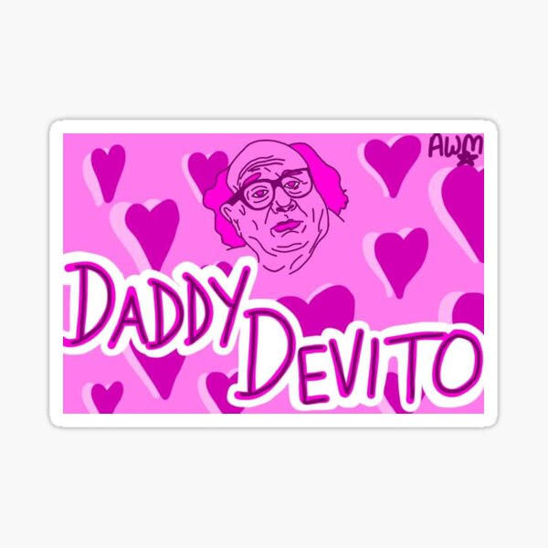 "Daddy Devito Pink Danny Devito" Sticker by theradambomb | Redbubble
