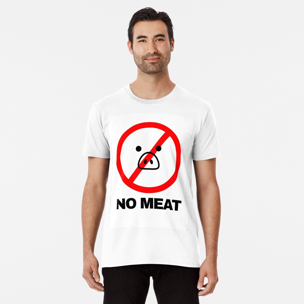 "No meat, meatless, meat free, no bacon and vegan symbol" Poster for ...