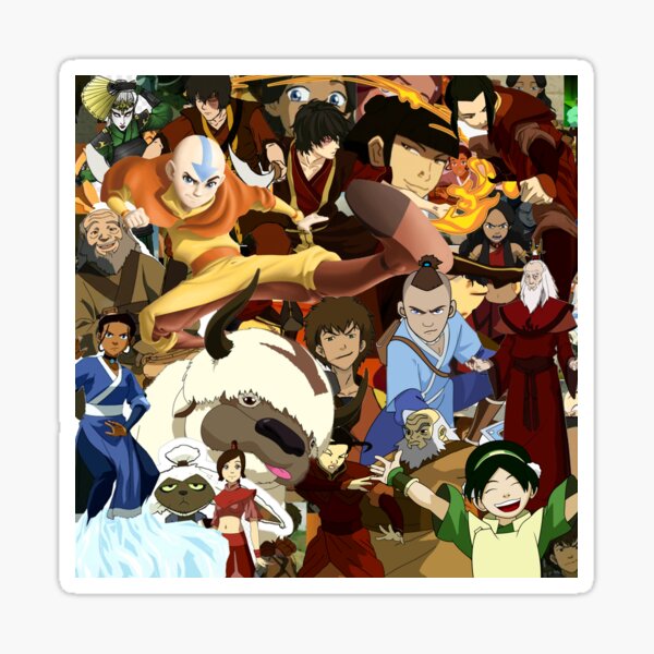 "Avatar Collage" Sticker for Sale by AirbenderRB | Redbubble