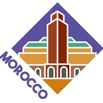 "Morocco" Sticker for Sale by meowshmallow | Redbubble