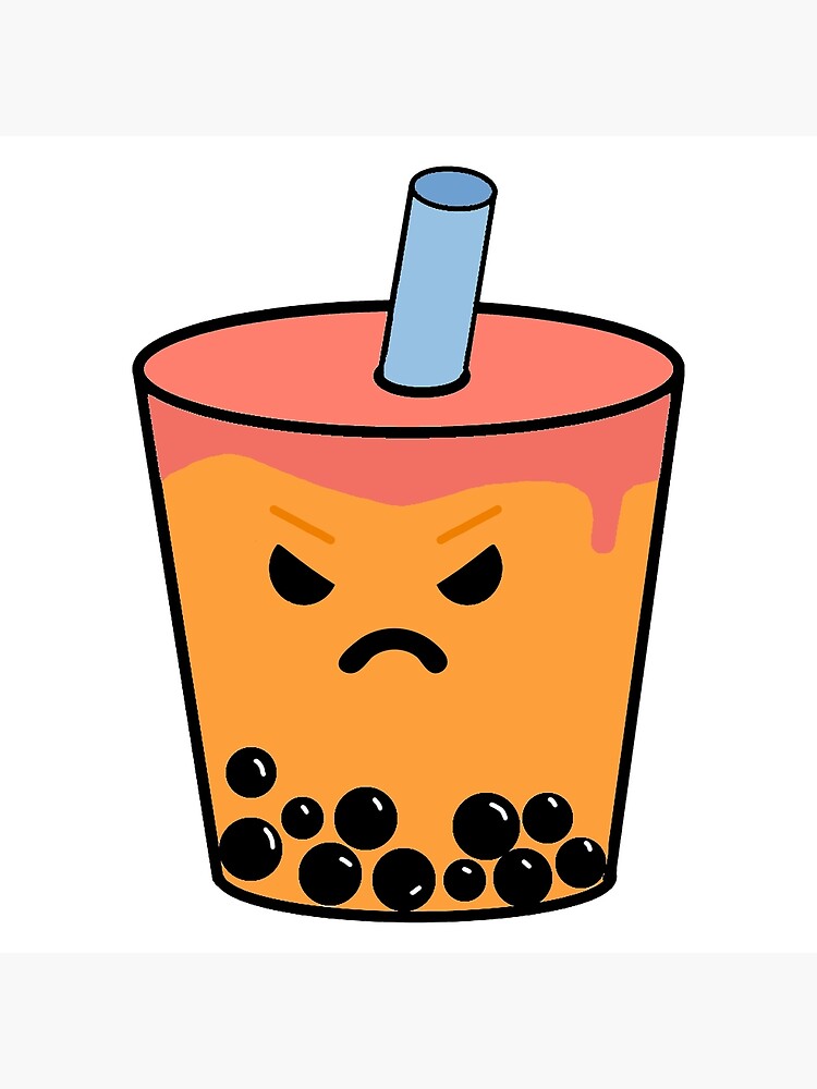 "Angry Boba " Poster for Sale by Aesthetic-stick | Redbubble