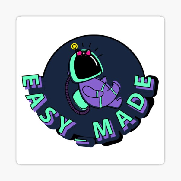 "easy made" Sticker for Sale by Gaming-MaxWin | Redbubble