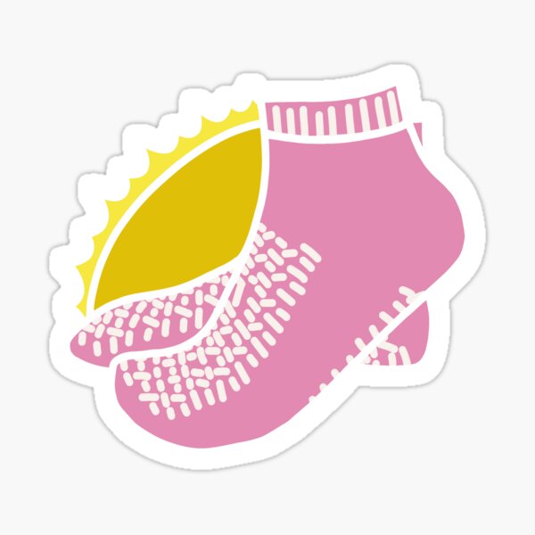 "Grippy Socks Vacation Pink" Sticker for Sale by Ethereal-Enigma ...