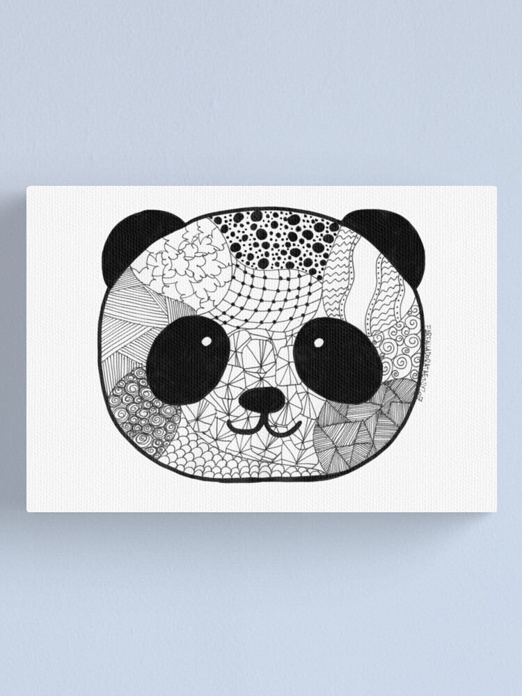 Zentangle Panda Zentangle Panda Bear Art Print By Dan Bingham