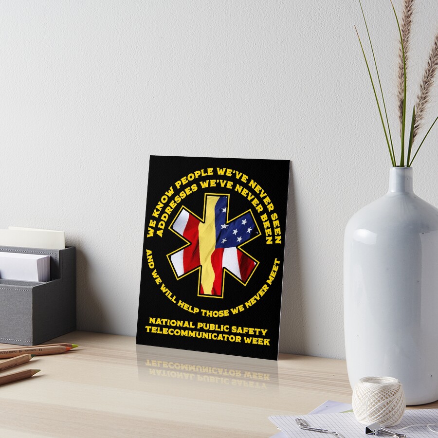 "National Public Safety Telecommunicator Week 911 Dispatcher" Art Board ...