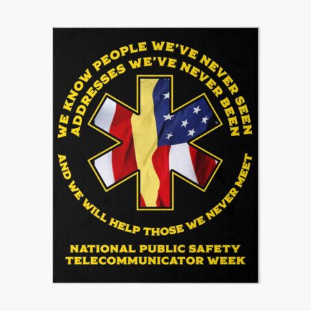 "National Public Safety Telecommunicator Week 911 Dispatcher" Art Board ...