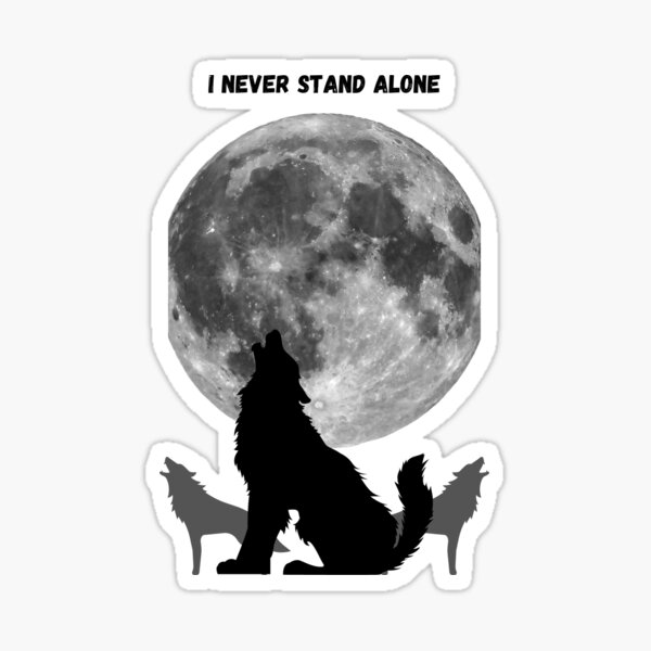 "Never Alone" Sticker by ChrisTEEna22 | Redbubble