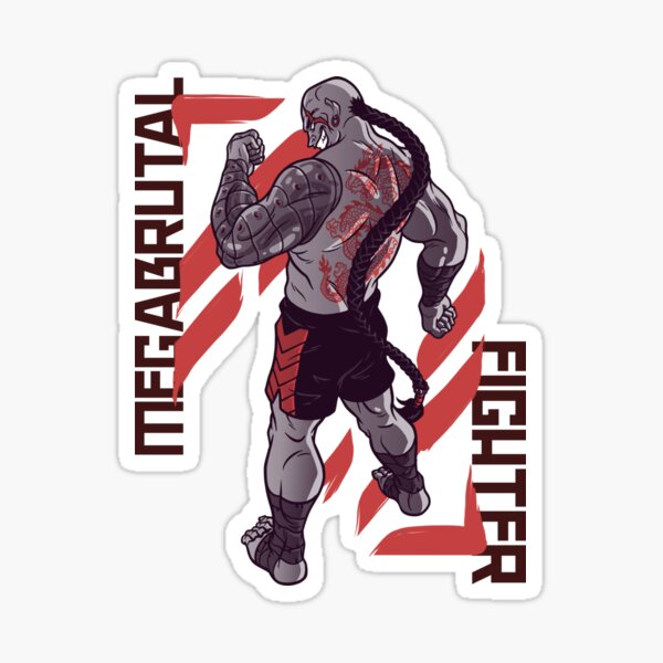 "Mega fighter" Sticker by FoxStudio-X | Redbubble