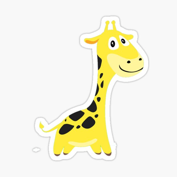 "Cute Giraffe" Sticker by Pickhut | Redbubble