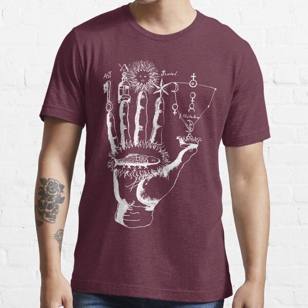 "Renaissance Alchemy Hand with Symbols" T-shirt for Sale by ...