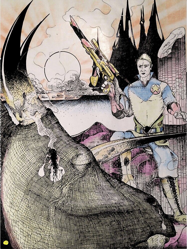 "Vintage Comics The Space Hunter" Sticker for Sale by JimbleAlex ...