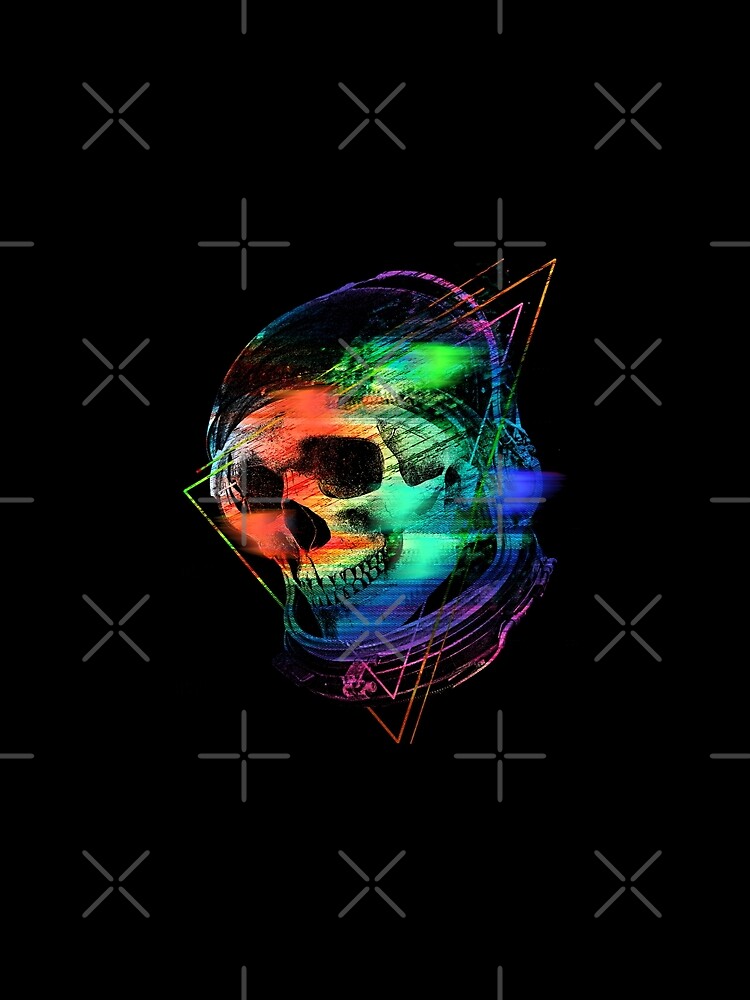 "Glitch Skull" Scarf by clingcling | Redbubble