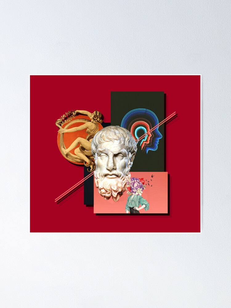 "epicurus" Poster for Sale by Collagophy | Redbubble