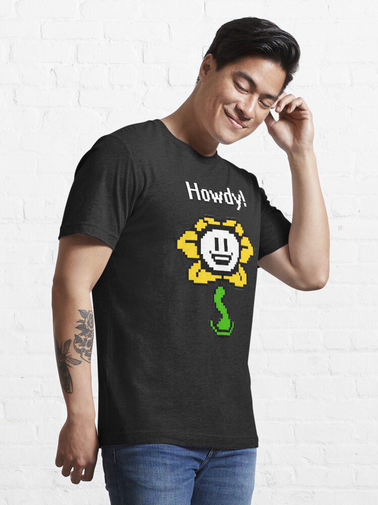 "Undertale / Flowey the Flower ("Howdy!")" T-shirt for Sale by oxox ...