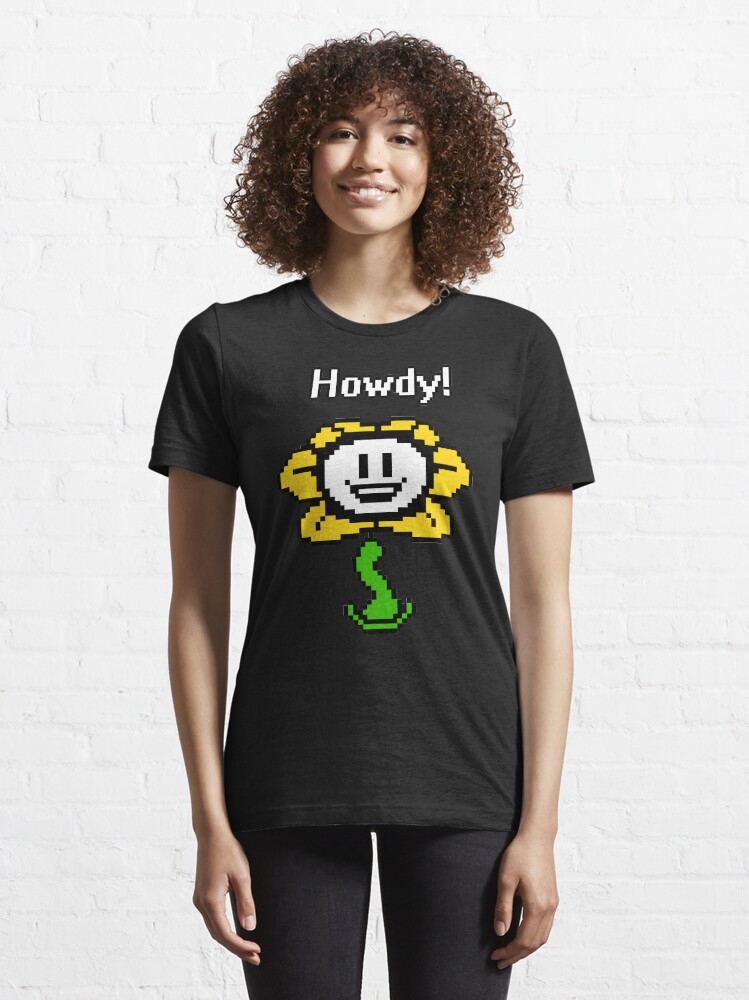 "Undertale / Flowey the Flower ("Howdy!")" T-shirt for Sale by oxox ...