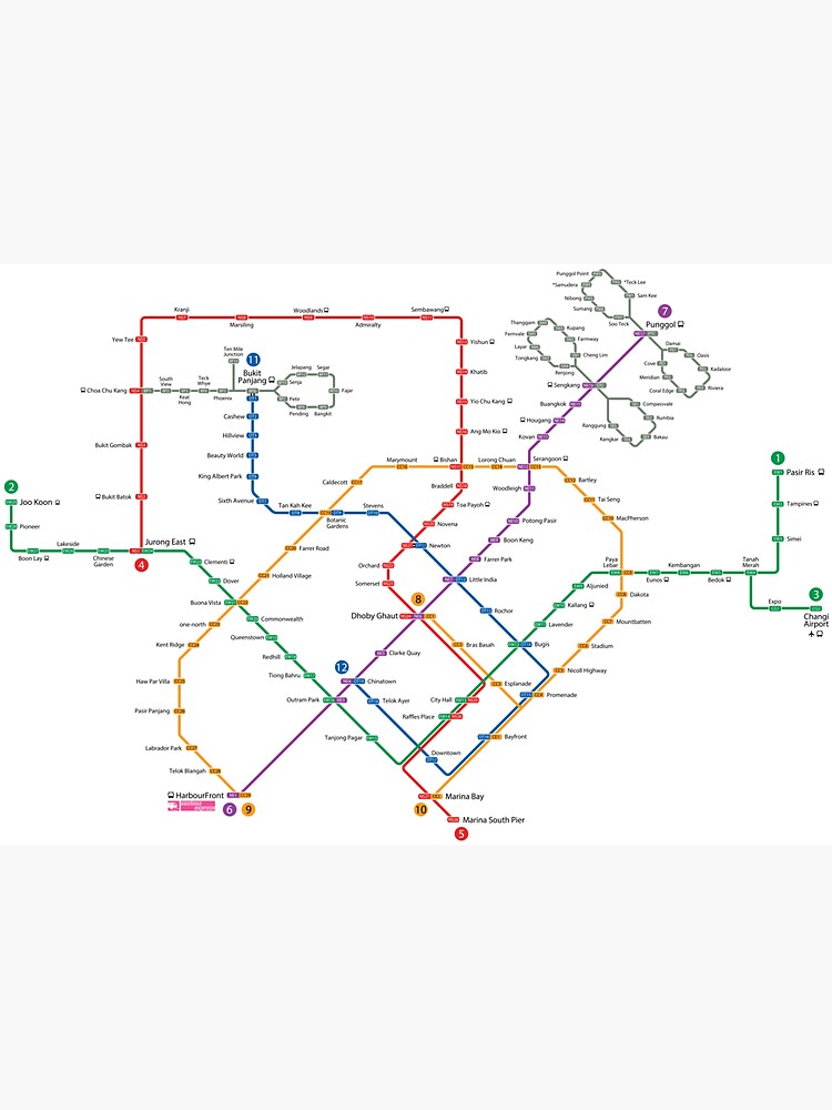 "Singapore MRT" Sticker for Sale by tokipona | Redbubble