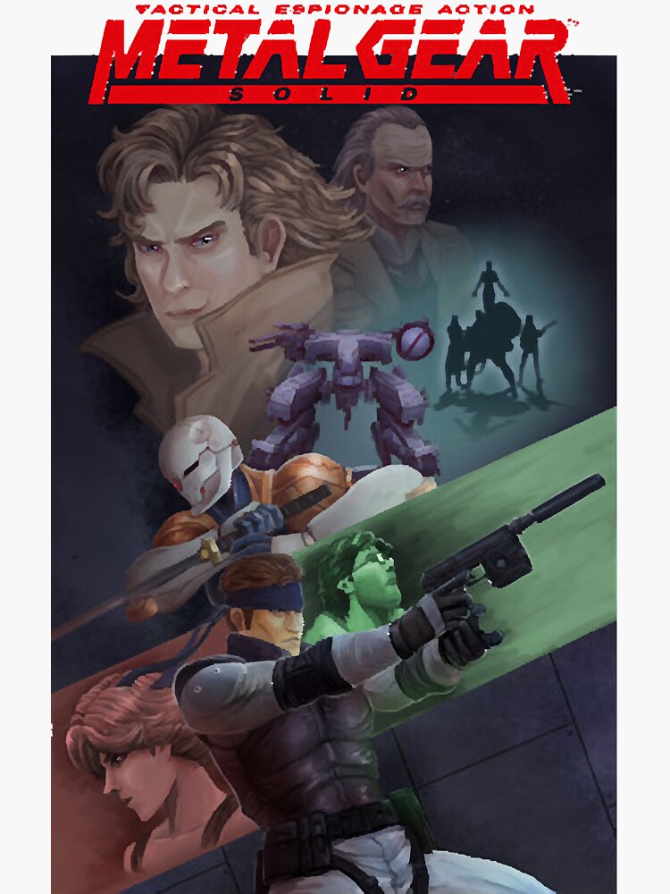 "Metal Gear Solid " Sticker by sarvinacup | Redbubble