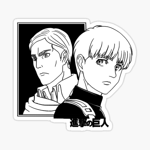 "Armin y Erwin " Sticker by bertinehanafe | Redbubble