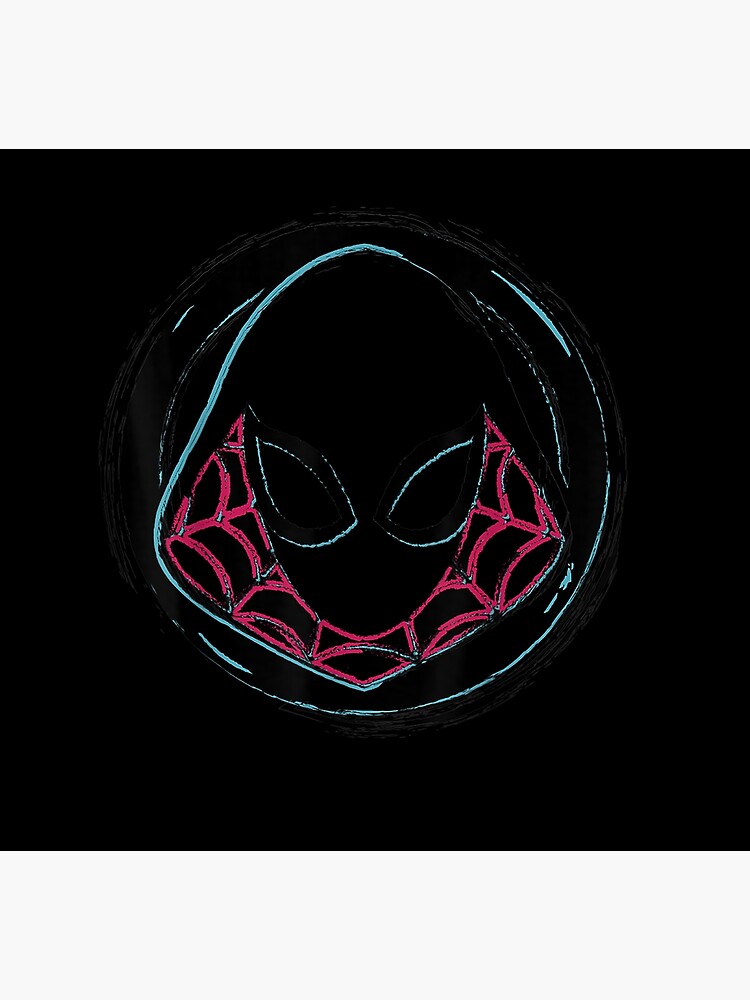 Lámina fotográfica «Insignia del símbolo de la cara de Spider-Gwen ...