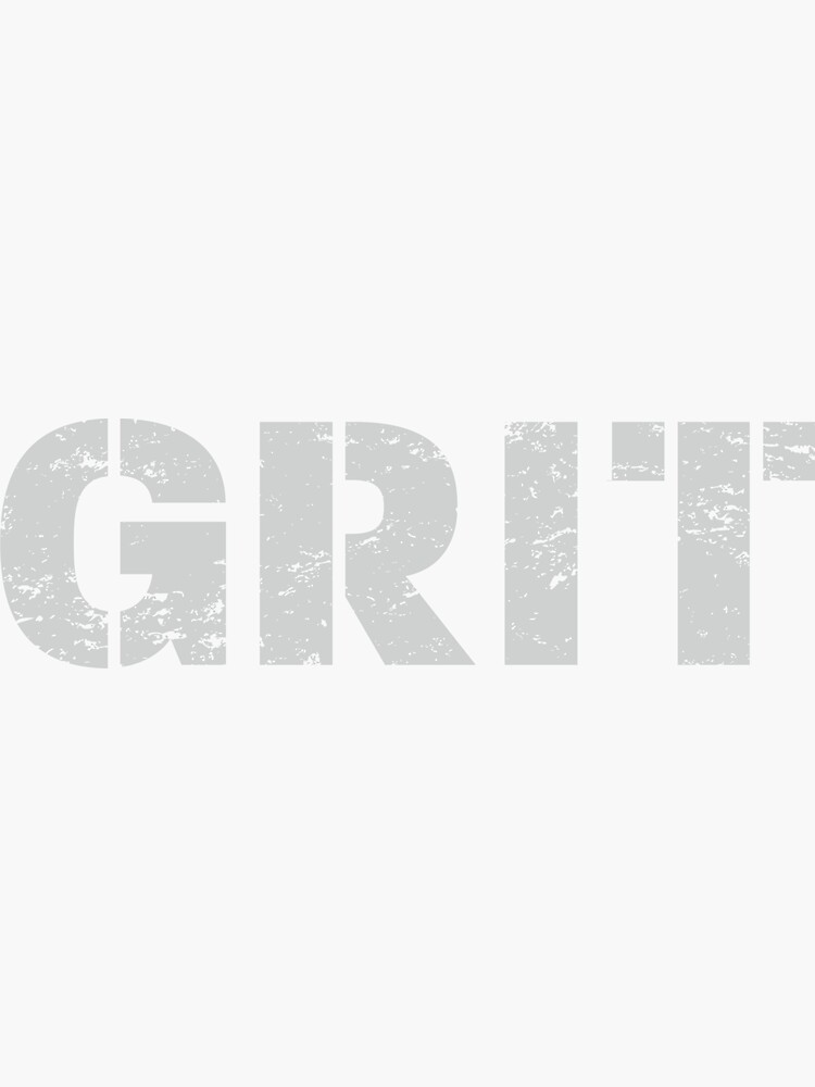"Grit - Motivation TShirt" Sticker for Sale by ADHTeez | Redbubble