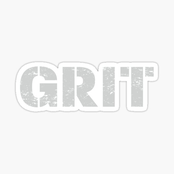 "Grit - Motivation TShirt" Sticker for Sale by ADHTeez | Redbubble