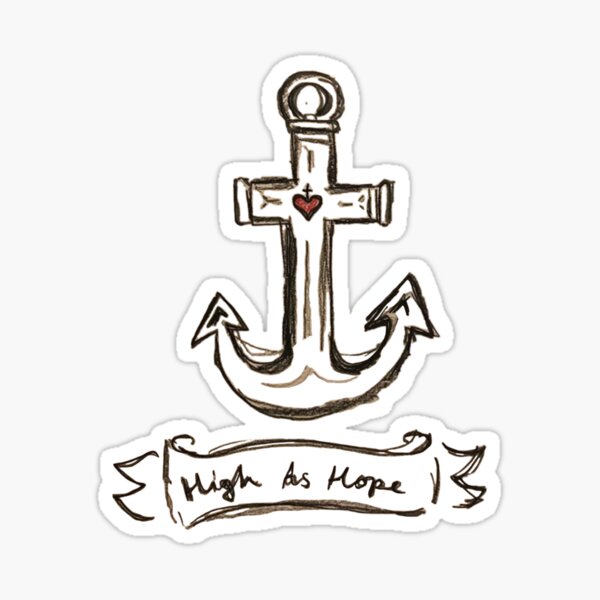 "high as hope " Sticker by SeenInMoviesZ | Redbubble
