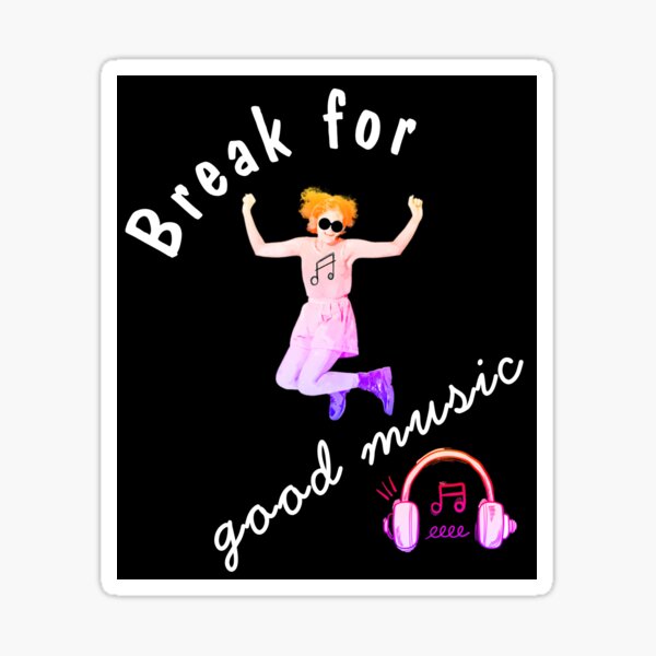 "Music is life" Sticker by greatproject | Redbubble