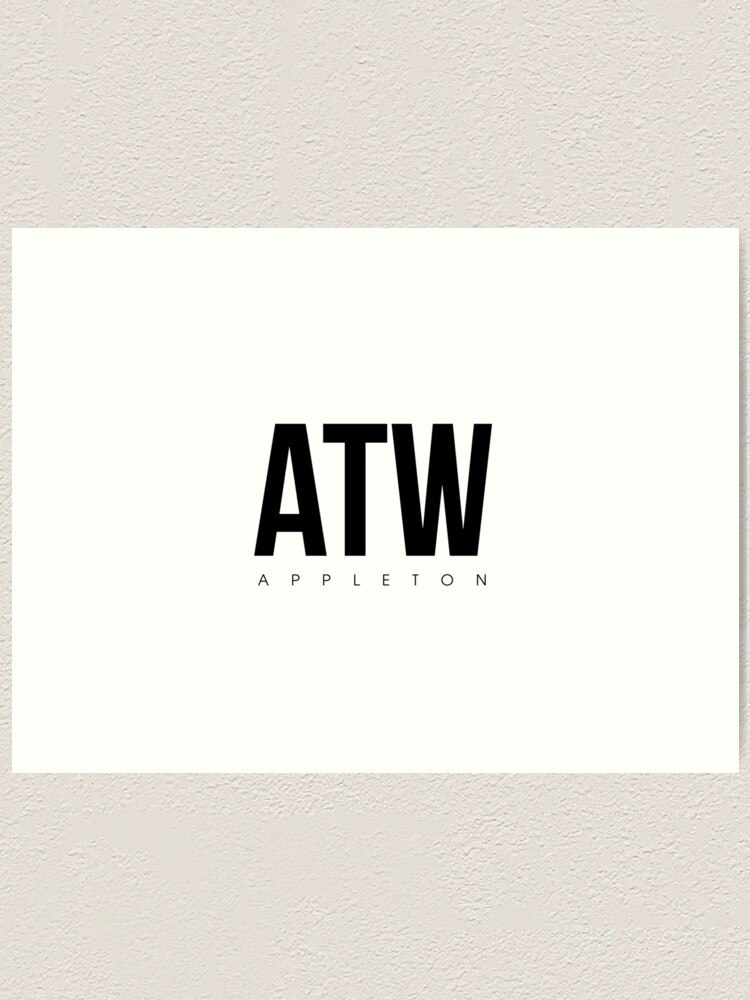 "ATW - Appleton Airport Code" Art Print by CartoCreative | Redbubble