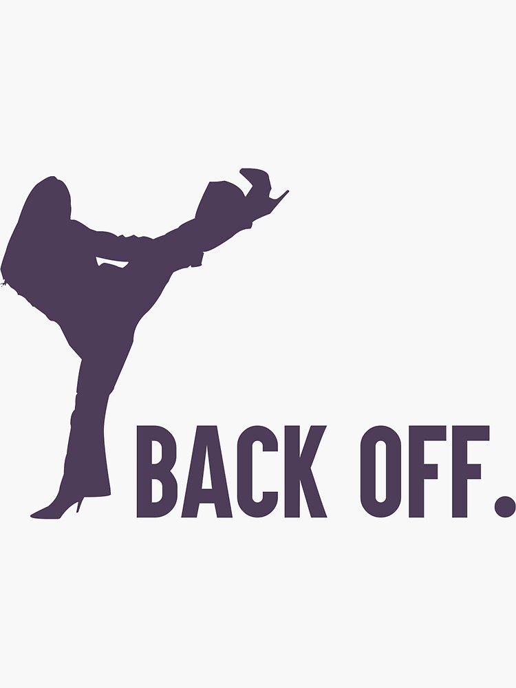 "Back Off" Sticker for Sale by PixelGraph | Redbubble