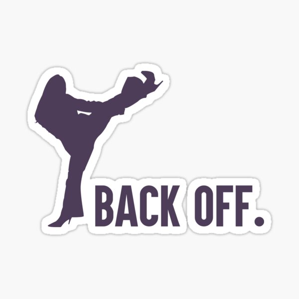 "Back Off" Sticker for Sale by PixelGraph | Redbubble