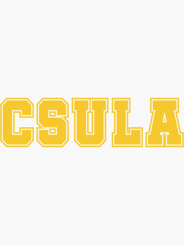 "Csula Cal State Los Angeles Gold College Font Essential T-Shirt" Sticker for Sale by arthucaid6 ...
