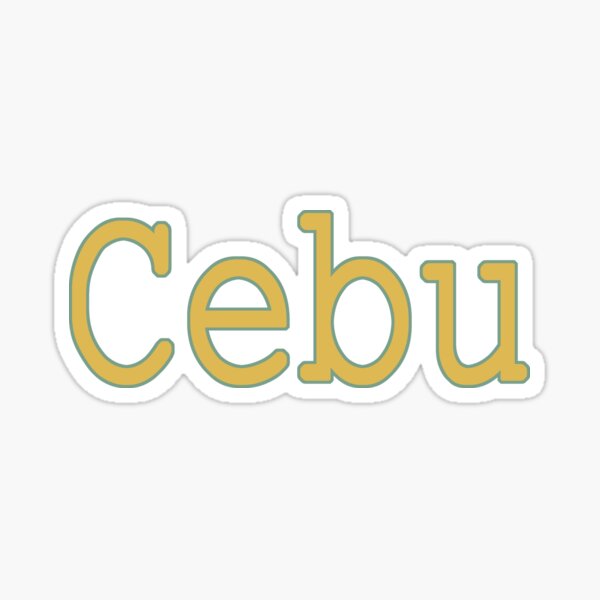 "Cebu, Philippines, Pinoy, Typography, Aesthetic Text, Minimalistic ...