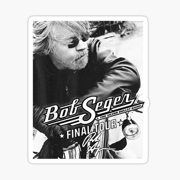 "Tee Bob retro Seger Country music legend 60s 70s 80s Fan" Sticker for ...